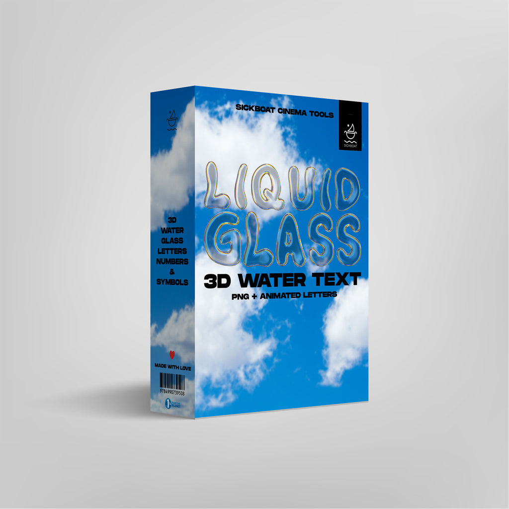 Liquid Glass: Water Text | 3D Water Text Effect (PNG + Animations)