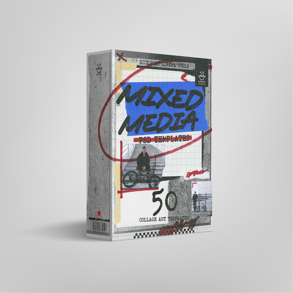 Mixed Media PSD | Collage Art Photoshop Templates | Sickboat