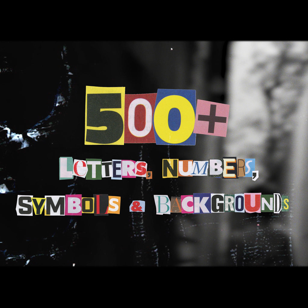 Magazine Cut Out Letters PNG + Animations | Sickboat