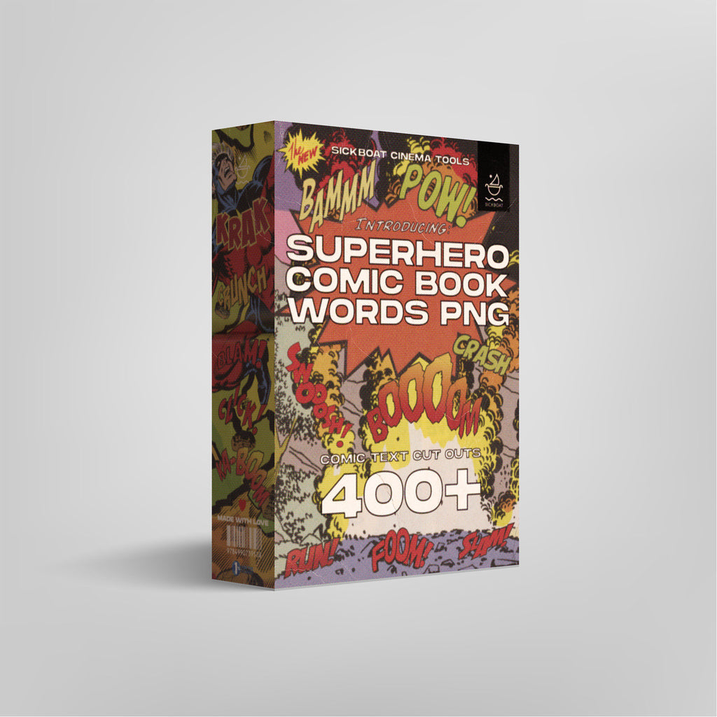 Superhero: Comic Book Words PNG | Sickboat