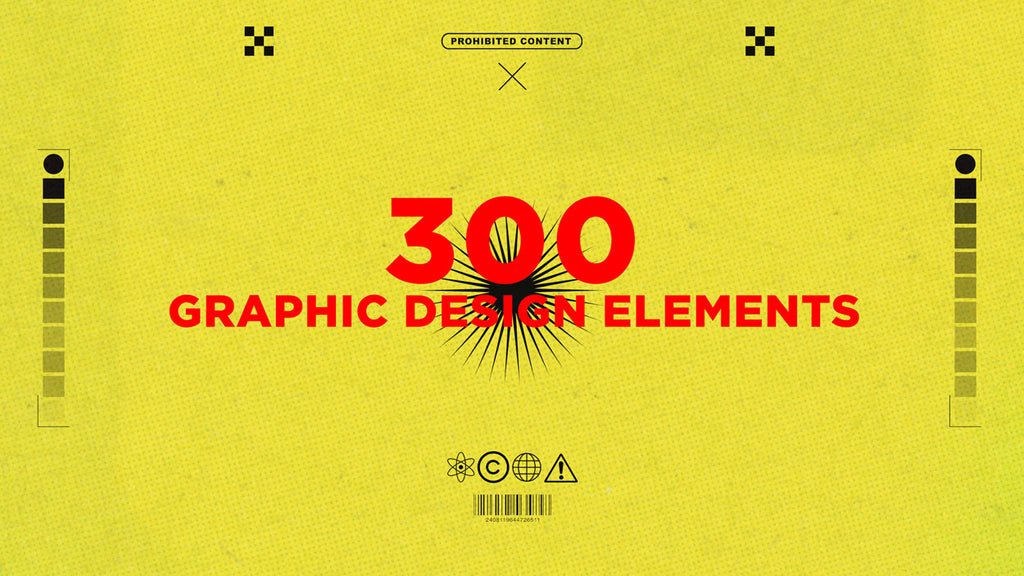Design Icons: Graphic Design Elements + Abstract Shapes Pack